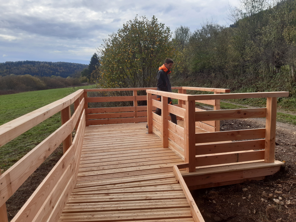 L'accueil sur le sentier des personnes à mobilité réduite ...
